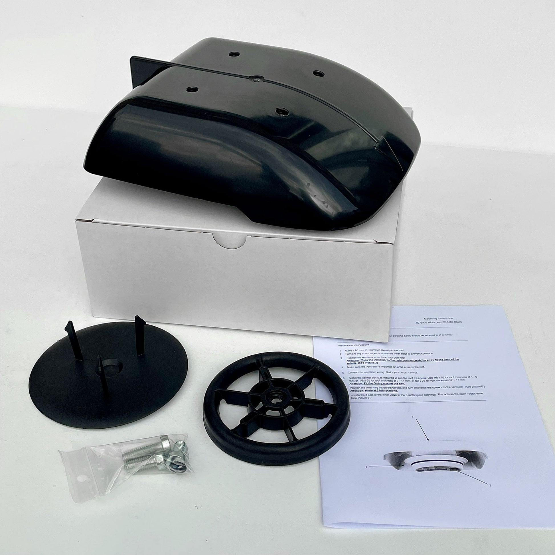 Small Low profile motorised van roof vent for commercial vehicles ...