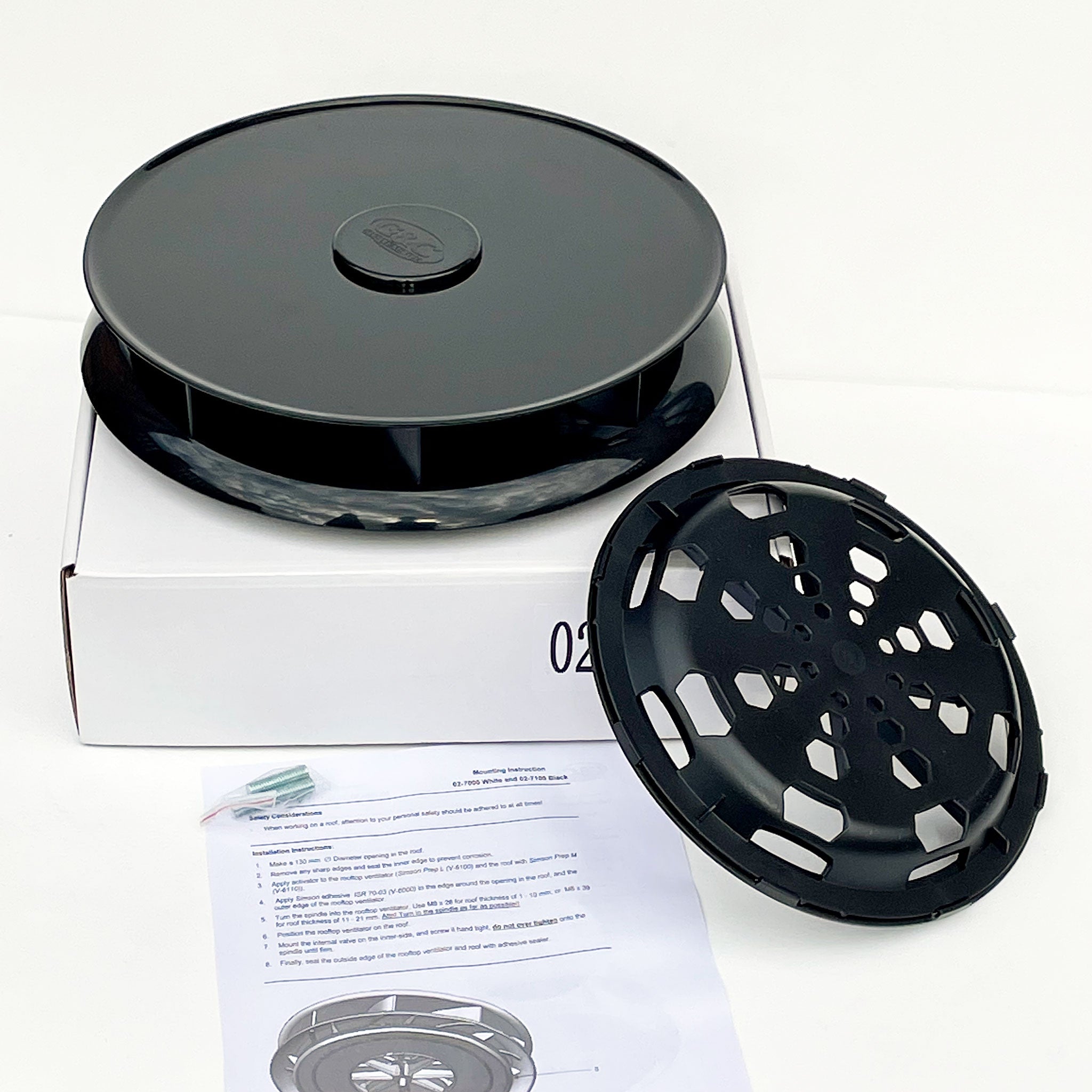 Low profile rotary van roof ventilator for van bus caravan commercial ...
